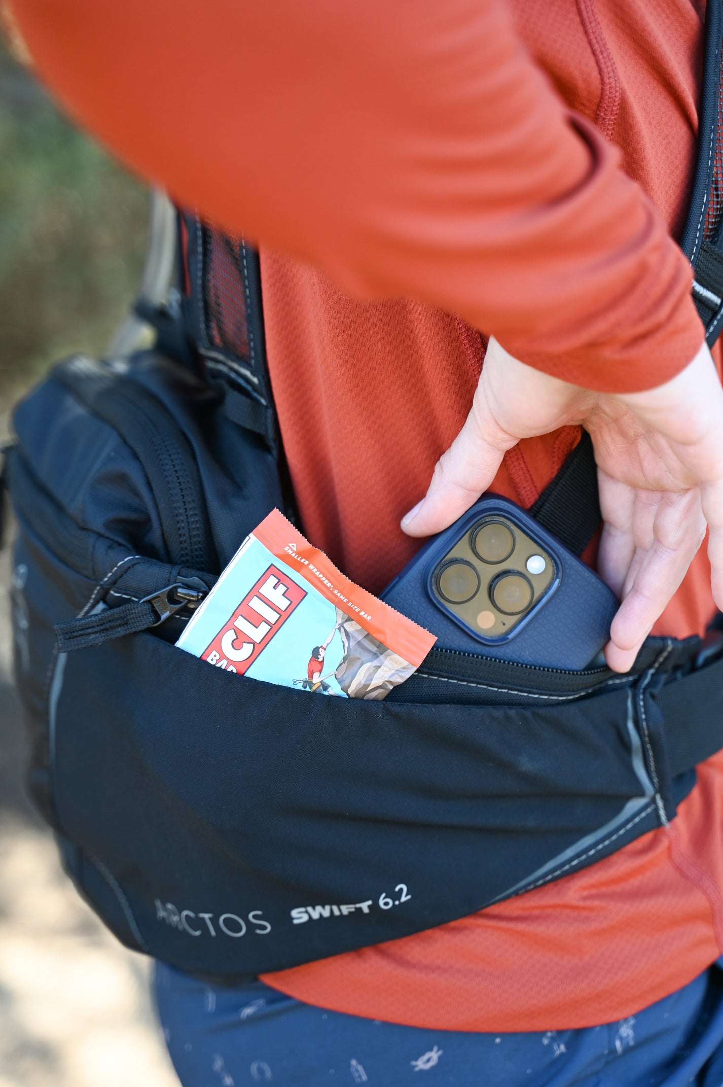 Swift 6.2 Lumbar Hydration Pack for Mountain Biking – Arctos Packs